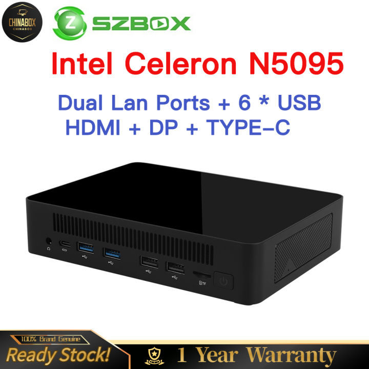 SZBOX Mini PC S95 Intel Celeron N5095 Mini PC Windows 11 DDR4 8GB 128GB ...