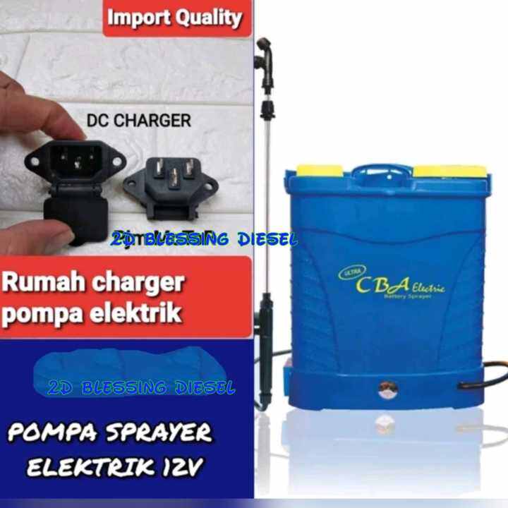 DC charger Colokan Rumah Cas Baterai Sprayer Pompa Semprot Hama ...