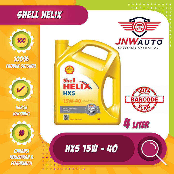 Shell Helix HX5 15W-40 - 4 LITER | Lazada Indonesia