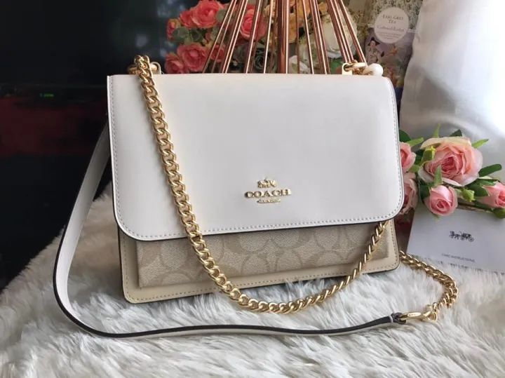 Coach (91019)Klare Crossbody In Signature Canvas - Chalk | Lazada PH