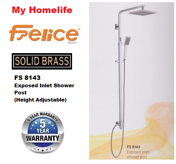 FELICE FS 8143 EXPOSED INLET SHOWER POST / SHOWER SET | Lazada