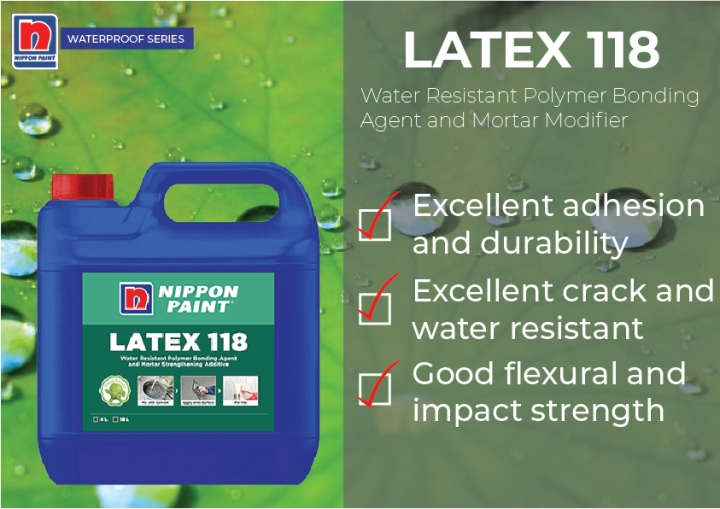 Nippon Latex-118 Water Resistant Polymer Bonding Agent and Mortar ...