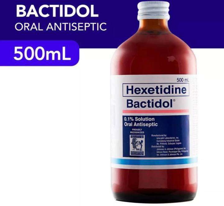Bactidol Hexetidine Oral Antiseptic 500ml | Lazada PH