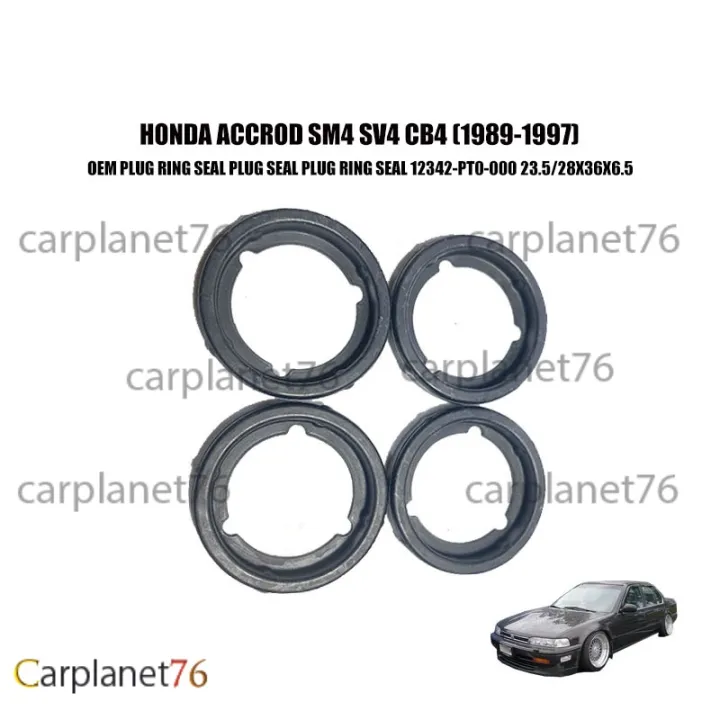 HONDA ACCROD SM4 SV4 CB4 (1989-1997) PLUG O RING SEAL PLUG SEAL 4 PCS ...