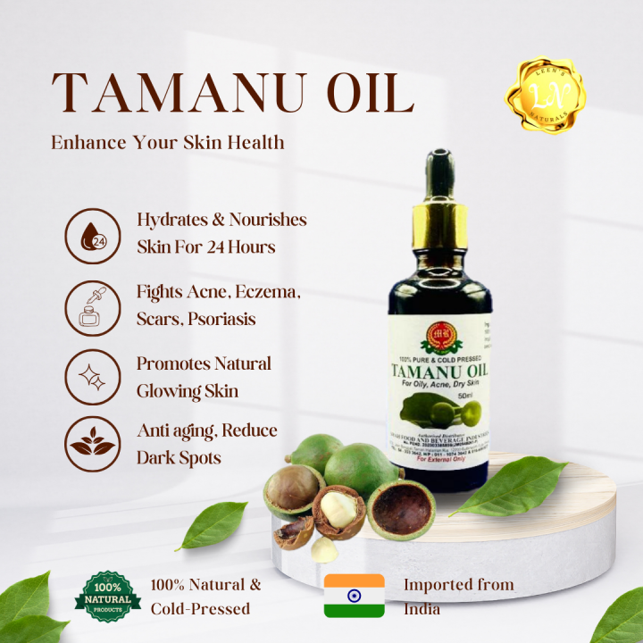 Pure organic TAMANU OIL (100% pure, Cold pressed & organic) for Scars and Healing | Lazada