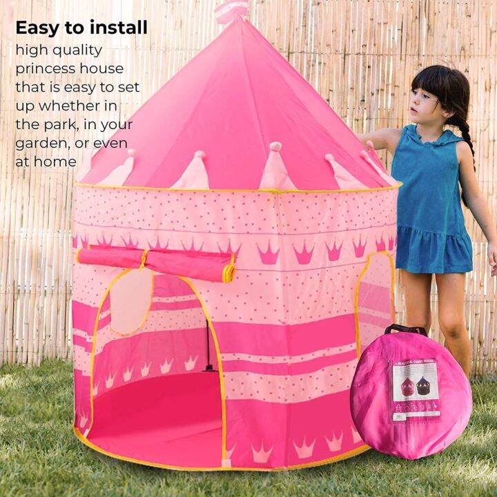 2-4person Portable Folding Home Camping Kids Tent Castle Cubby House ...