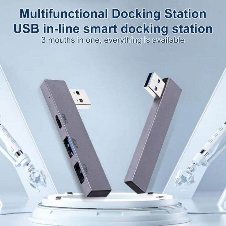 Convenient USB Hub Compact Computer Hub Stable Output Universal 3 in 1 ...