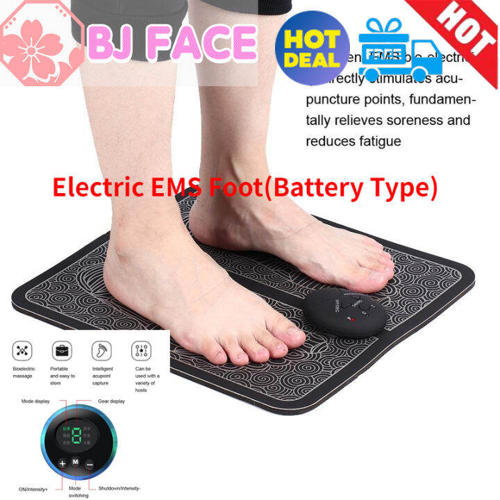 [bj Face] Electric Ems Foot Massage Pad Feet Acupuncture Stimulator