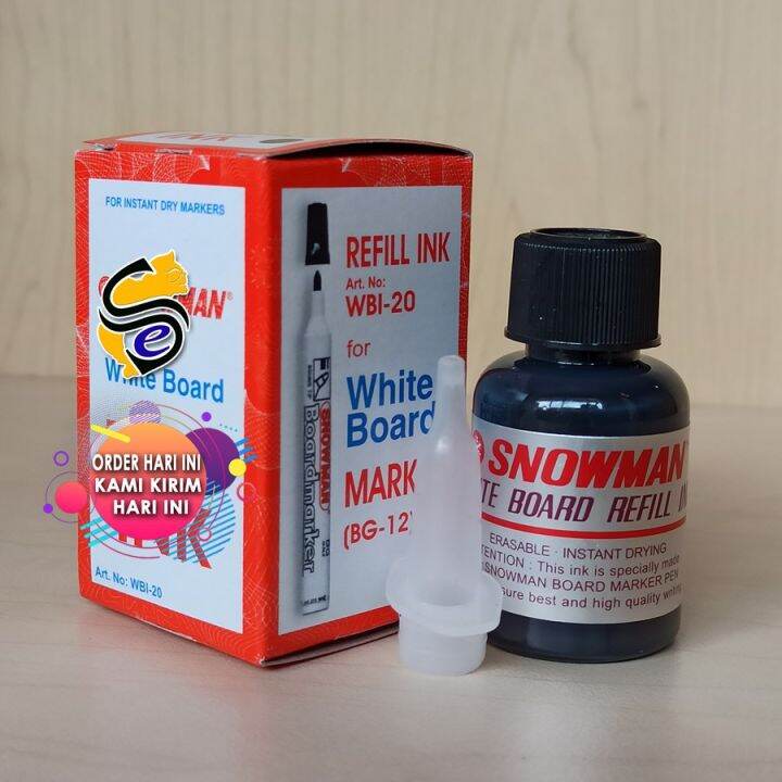 Tinta Refill Ink Snowman White Board / Tinta Spidol Snowman (Bisa ...
