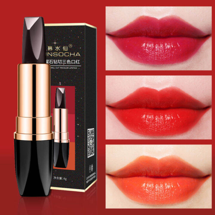 Matte Black Lipstick Color-Changing Lipstick 3 In 1 Three Color ... Matte Black Lipstick Color-Changing Lipstick 3 In 1 Three Color ...