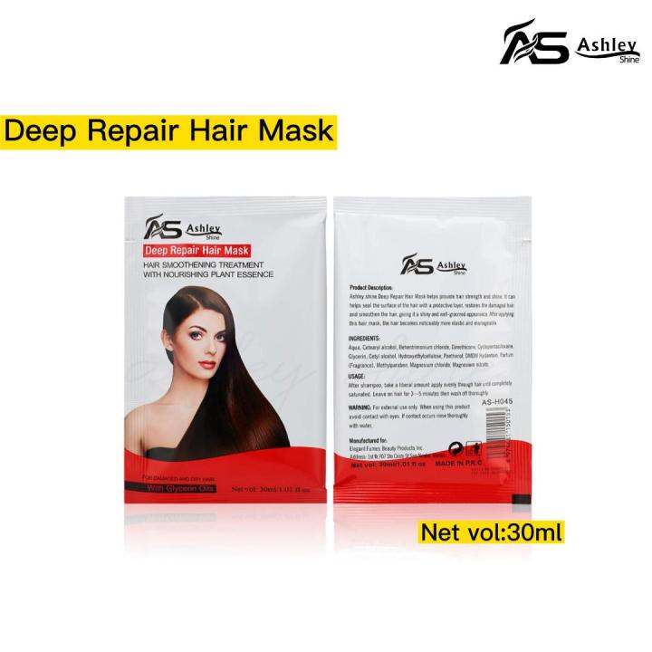 Ashley Shine Deep Repair Hair Mask Smoothing Treatment with Nourishing Plant Essence 30ml AS ...