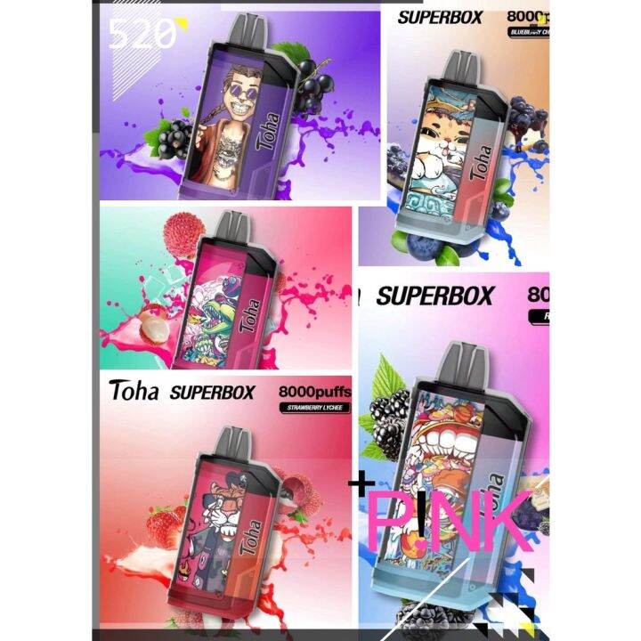 Super 8000 Powder Puff 8K Dispo Pod Also Disposal | Lazada PH