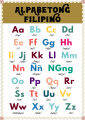 Tagalog / Filipino minimalist Laminated Educational Charts for Kids (A4-size) alpabeto, buwan ...