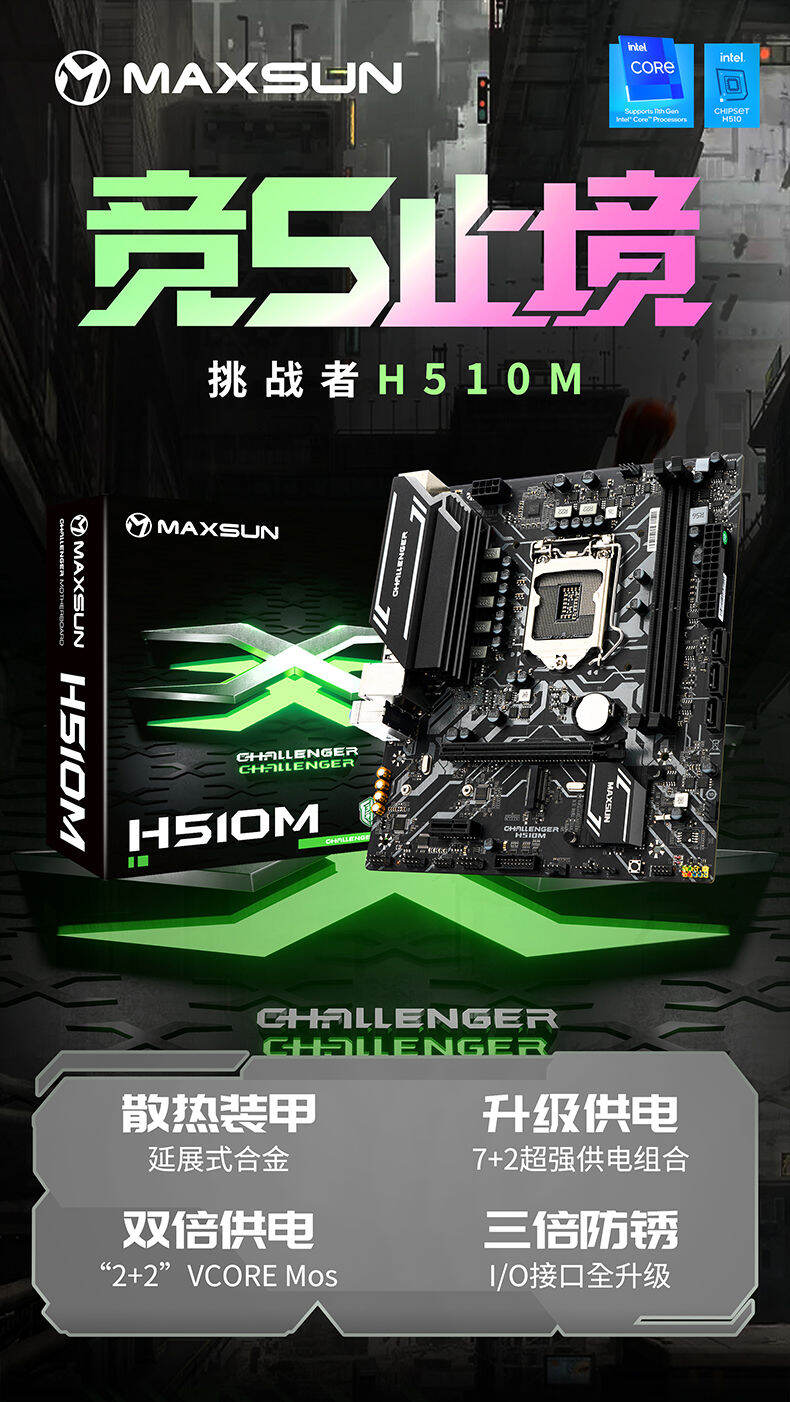 เมนบอร์ดเดสก์ท็อปผู้ท้าชิง Maxsun h510m ผู้ท้าชิง b560m h610m b660m | Lazada.co.th