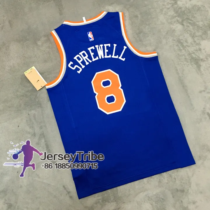 Original NBA Basketball Men's Jersey New York Knicks #8 Latrell ...