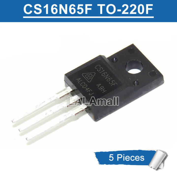 5ชิ้น A9H CS16N65F TO220F CS 16N65 F TO-220F N-Channel 16A/650V MOSFET ทรานซิสเตอร์ใหม่แบบ ...