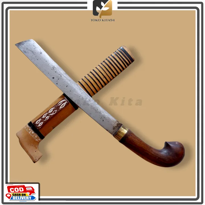 Golok bedul nguyung / golok sarung kayu /golok soren serbaguna / golok ...