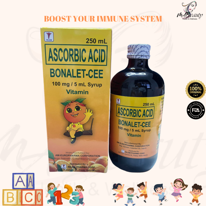 BONALET-CEE (Ascorbic Acid) Vitamin C for Children 2- 12 yrs and above ...