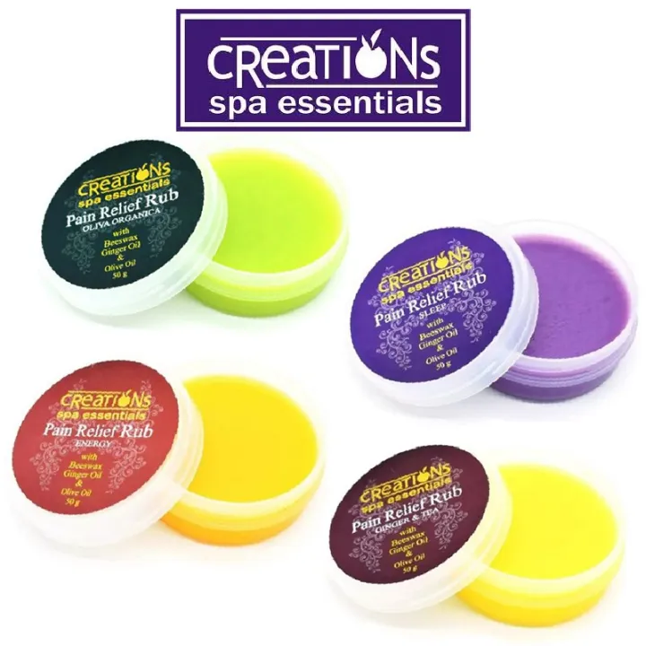 100% Authentic Creations Spa Essentials Pain Relief Rub 50g | Lazada PH