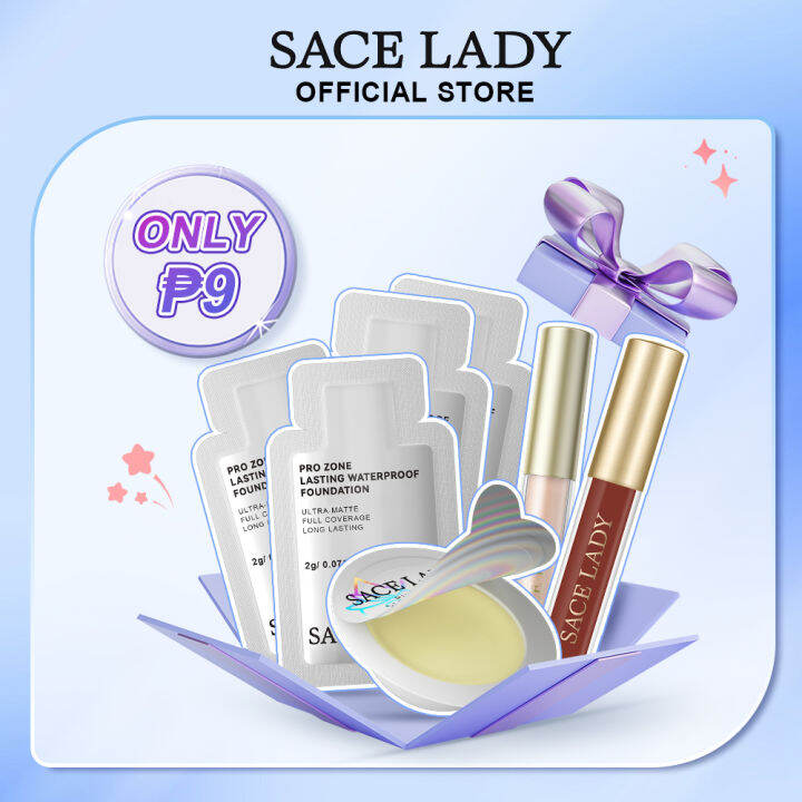 SACE LADY Waterproof Sample Long lasting Liquid Lipstick+Purifying ...