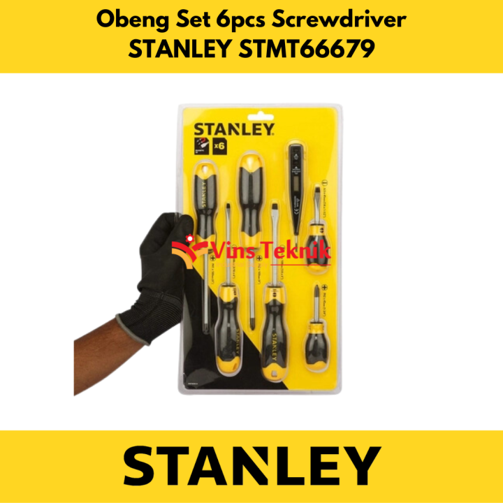 Obeng set 6pcs Screwdriver Set STANLEY STMT66679 | Lazada Indonesia