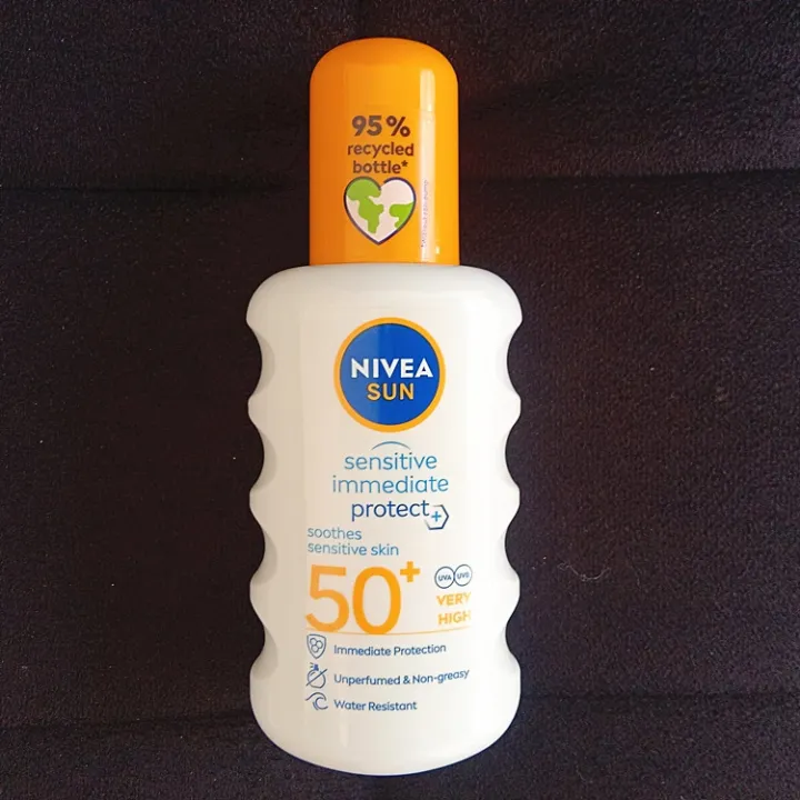 Nivea/Nivea SPF50 sunscreen spray fragrance-free non-greasy refreshing ...