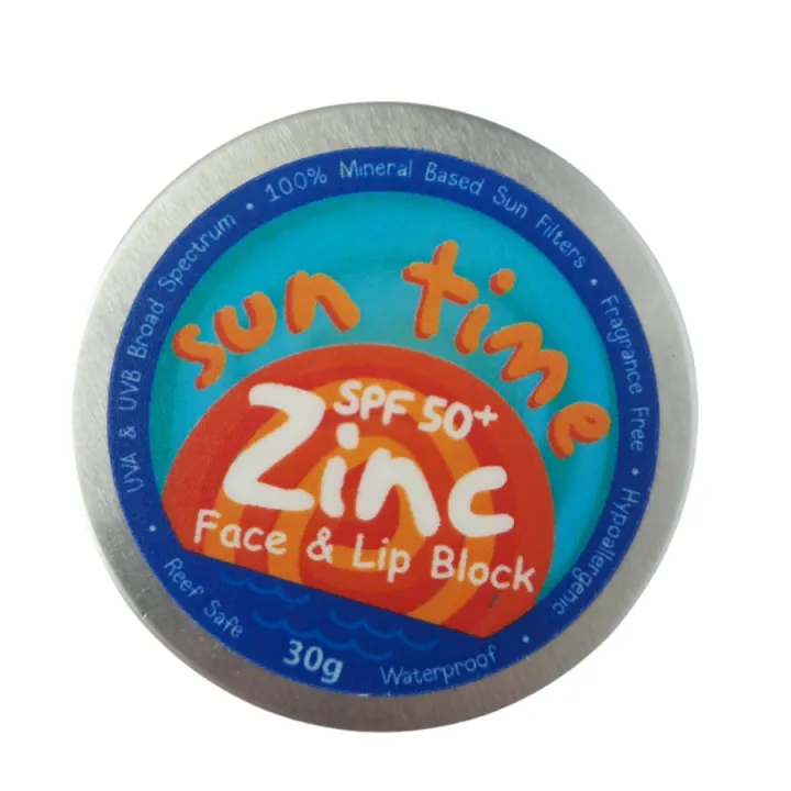 Surf Zinc Sun Time Block Natural Surfing Surfscreen Sunscreen 50+ 30g ...