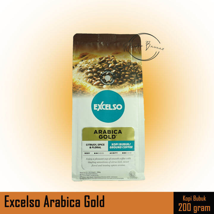 Kopi Excelso Arabica Gold Bubuk 200gr | Lazada Indonesia