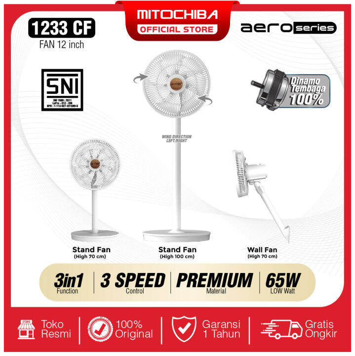 MITOCHIBA Kipas Angin 3 in 1 Aero Series 12 Inch 1233CF | Lazada Indonesia