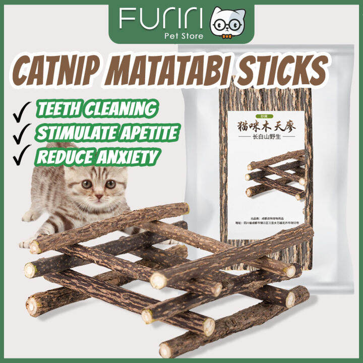 Furiri Matatabi Chew Sticks Silvervine Catnip Teeth Molar Cleaning Cat ...