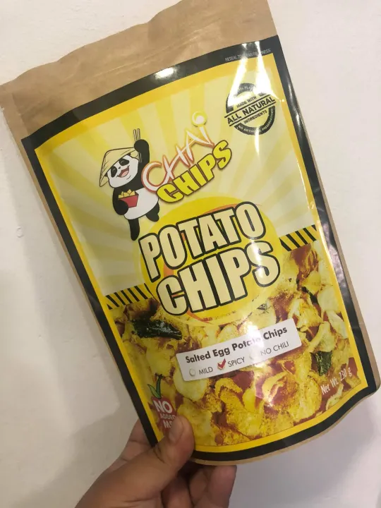 Chai Chips Salted Egg Potato Chips Big Spicy 230g | Lazada PH