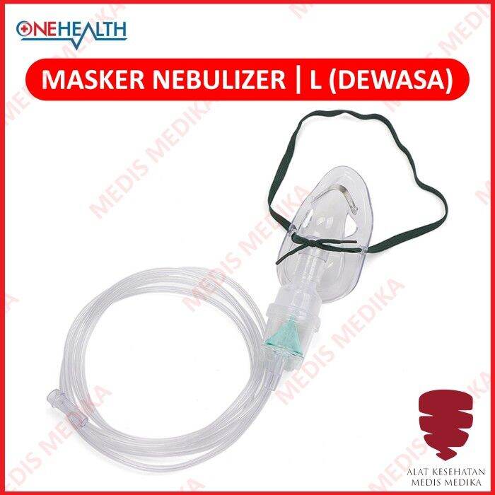 Masker Nebulizer Dewasa OneHealth Nebuliser Mask Alat Bantu Pernapasan ...