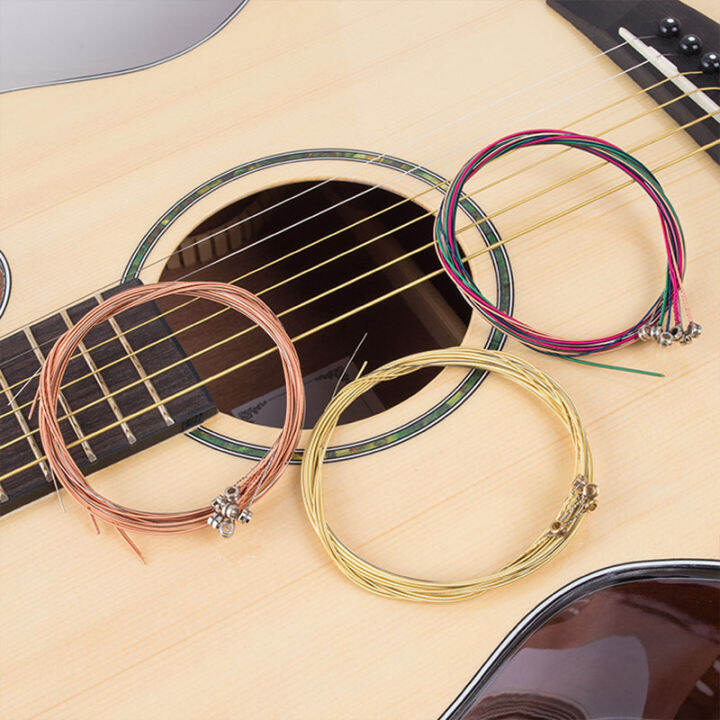 Ready Stock 6Pcs/Set Musical Instrument Accessories E-A Copper Acoustic ...