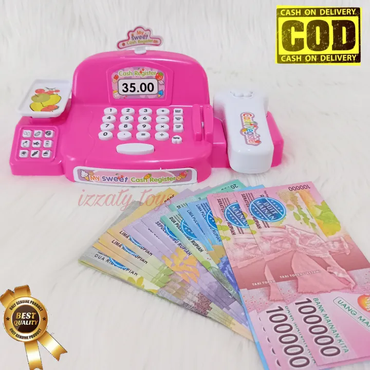 MAINAN KASIR-KASIRAN ANAK LENGKAP DENGAN UANG MAINAN MIRIP ASLI/CASH ...
