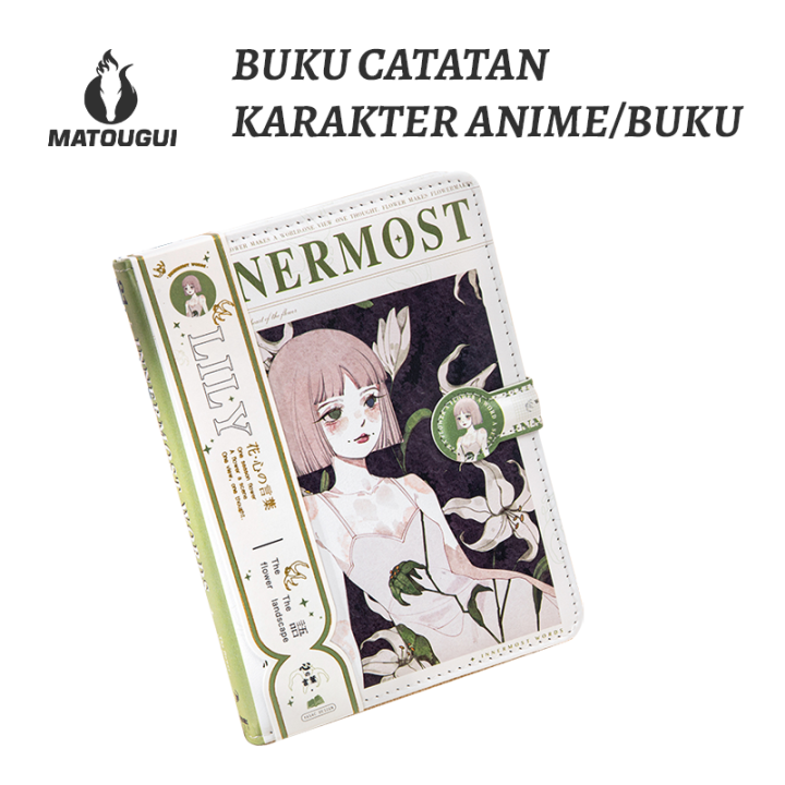 Buku Catatan Karakter Anime/Buku harian tulisan tangan bergambar ...