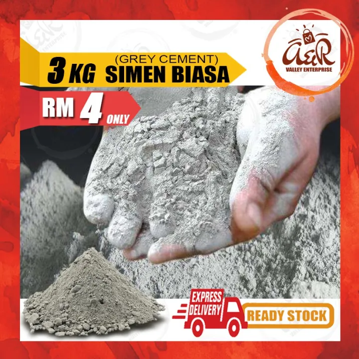 3KG Simen Biasa / Grey Cement READY STOCK | Lazada
