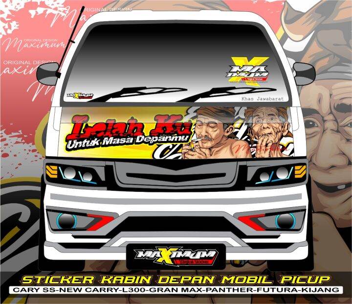 Sticker kabin Depan Mobil Pickup Grandmax / Sticker kabin depan ...