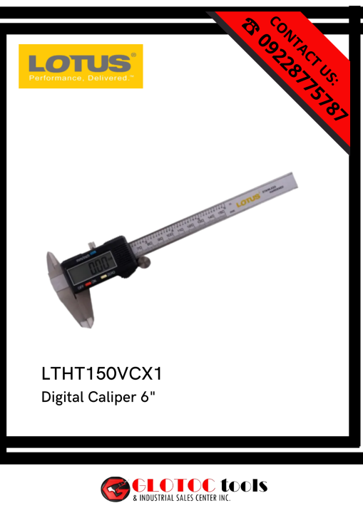 LOTUS Digital Caliper 6" LTHT150VCX1 | Lazada PH