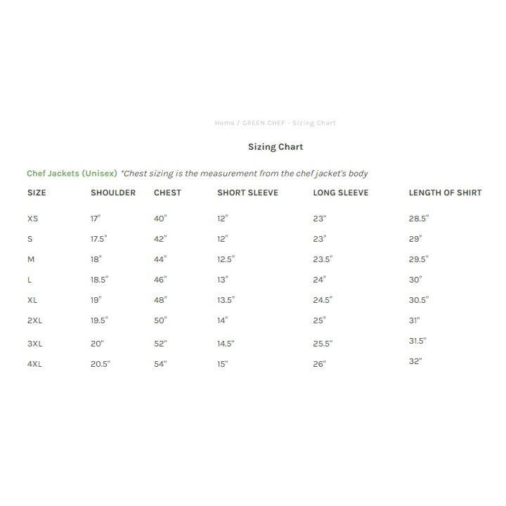 GreenChef Classic Black Buttons Chef Jacket - Chef Uniform | Lazada.co.th