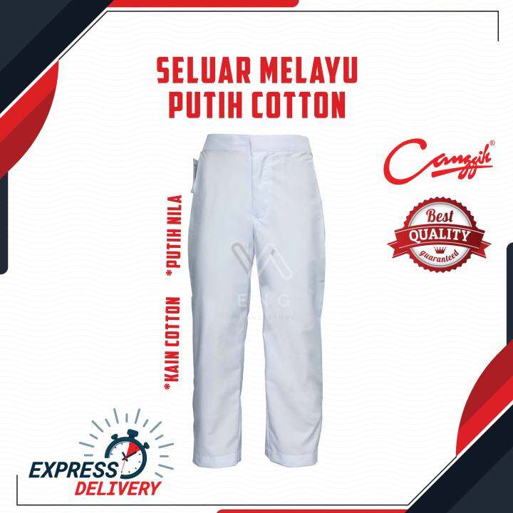 ORIGINAL CANGGIH / SELUAR MELAYU PUTIH ( SELUAR SAHAJA ) - BM401S BAJU ...