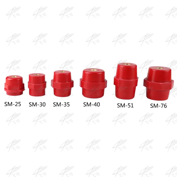 5PCS Diameter 6Mm Red Resin Enhanced Water Resistant Busbar Support Insulator SM-25 SM25 | Lazada PH