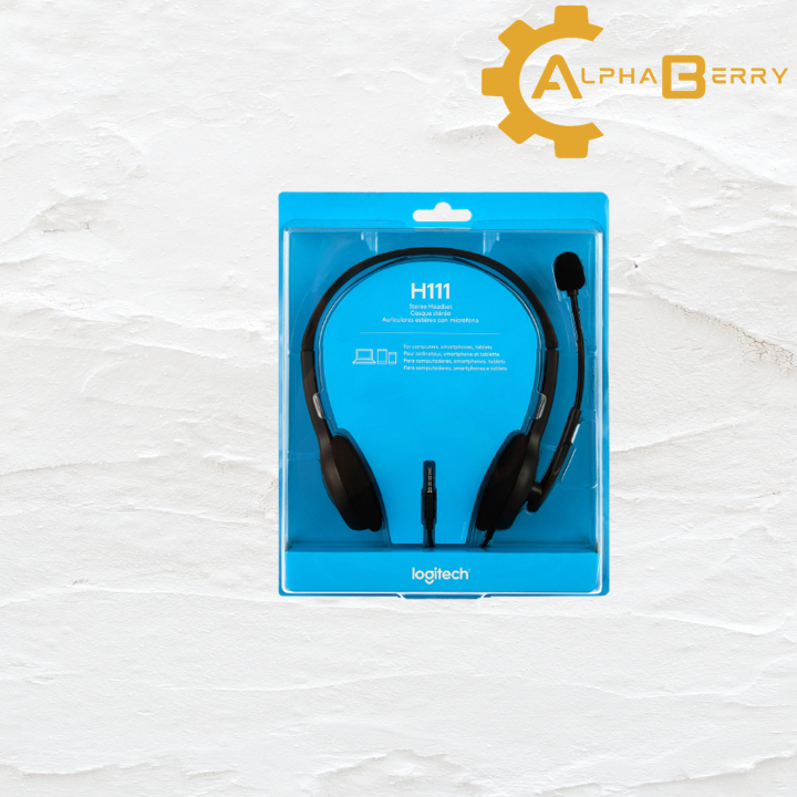 Logitech H111 Noise Cancelling 3.5mm Multi-Device Headset | Lazada PH