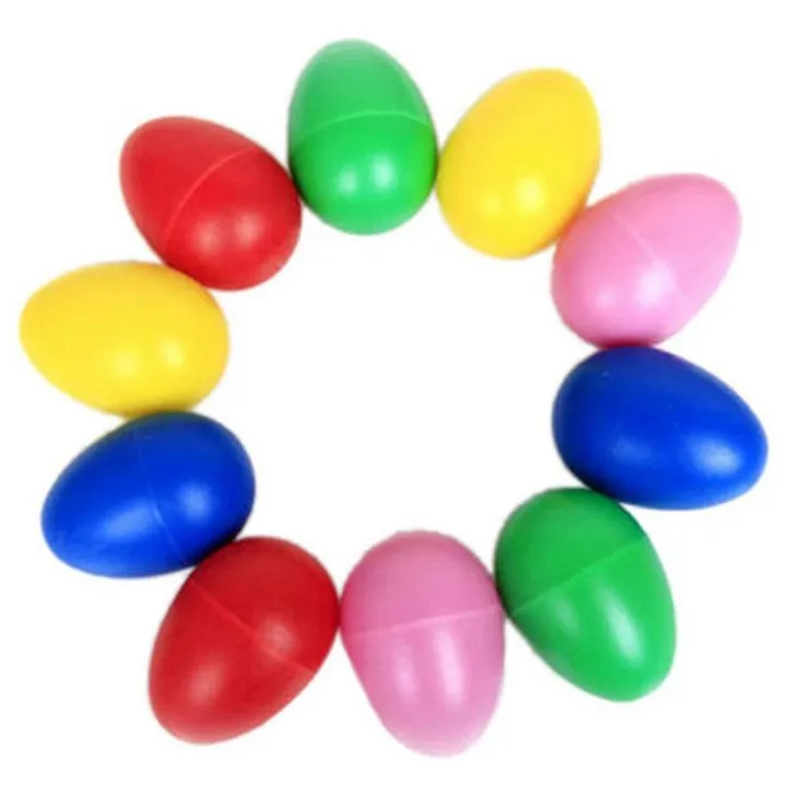 40 Pack Plastic Percussion Musical Instrument Toys Egg Maracas Shakers ...