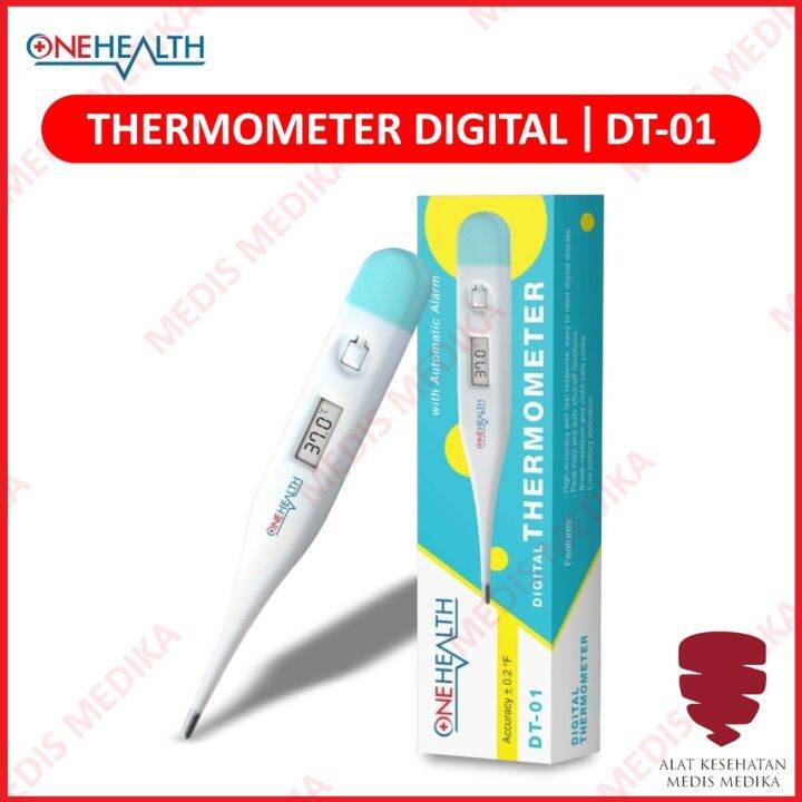 Thermometer Digital OneHealth DT-01 Termometer Alat Ukur Suhu Badan ...