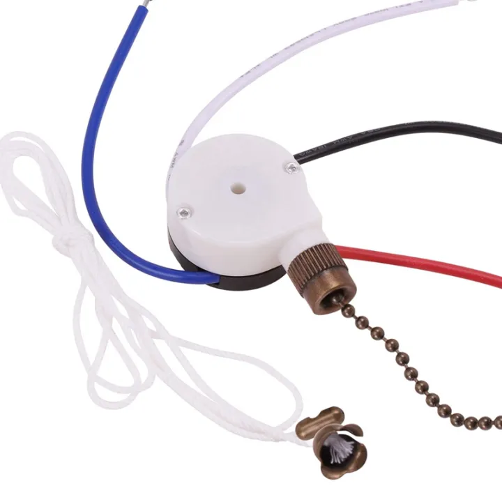 Ceiling Fan Switch Kit 3 Speed 4 Wire, Fan Switch Zipper Speed Control ...