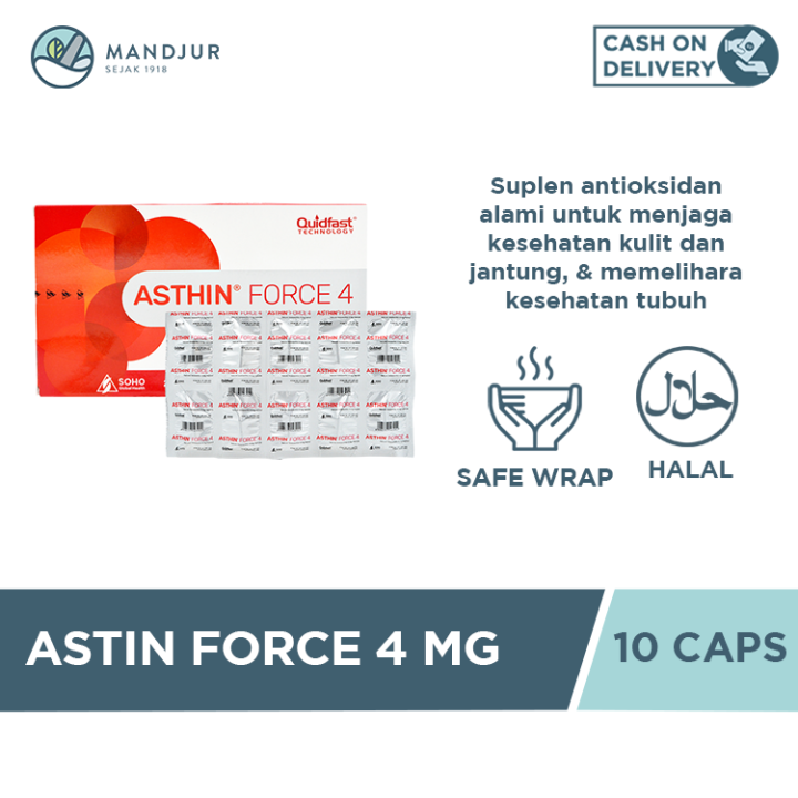 Asthin Force 4 Mg 10 Kapsul - Antioksidan Alami Menjaga Kesehatan Tubuh ...