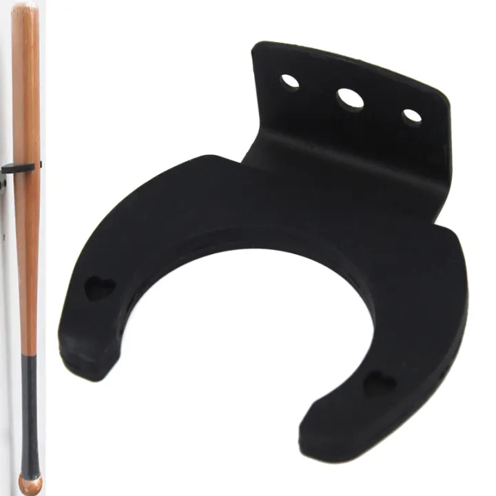 2021Black Baseball Bat Display Stand Solid Color Wall Mounted Rack ...