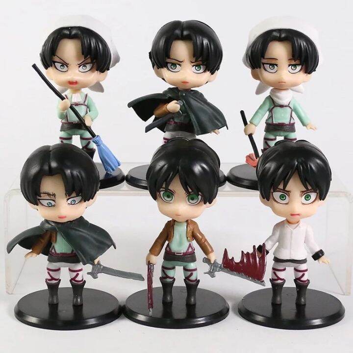 kreb61 AOT Attack On Titan Figures Anime Collectibles Levi Eren ...
