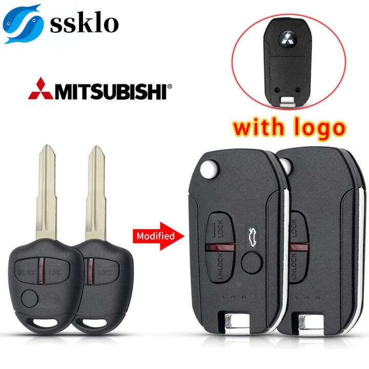 For Mitsubishi Outlander Lancer Evolution Grandis 2/3 Buttons Remote ...