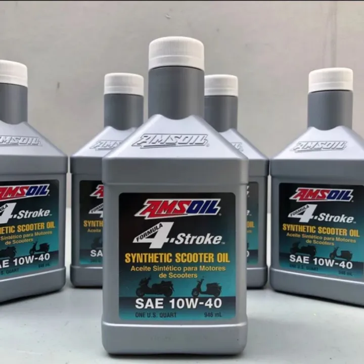 AMSOIL Full Synthetic 4T Scooter 10W-40 For NMAX PCX VARIO ADV 150 ...